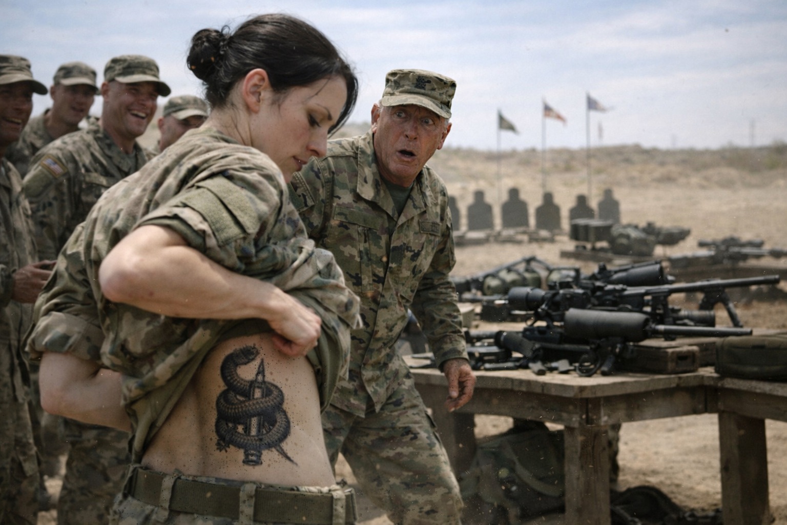 They Laughed At Her In Training Until A Single Tattoo Made A Colonel ...